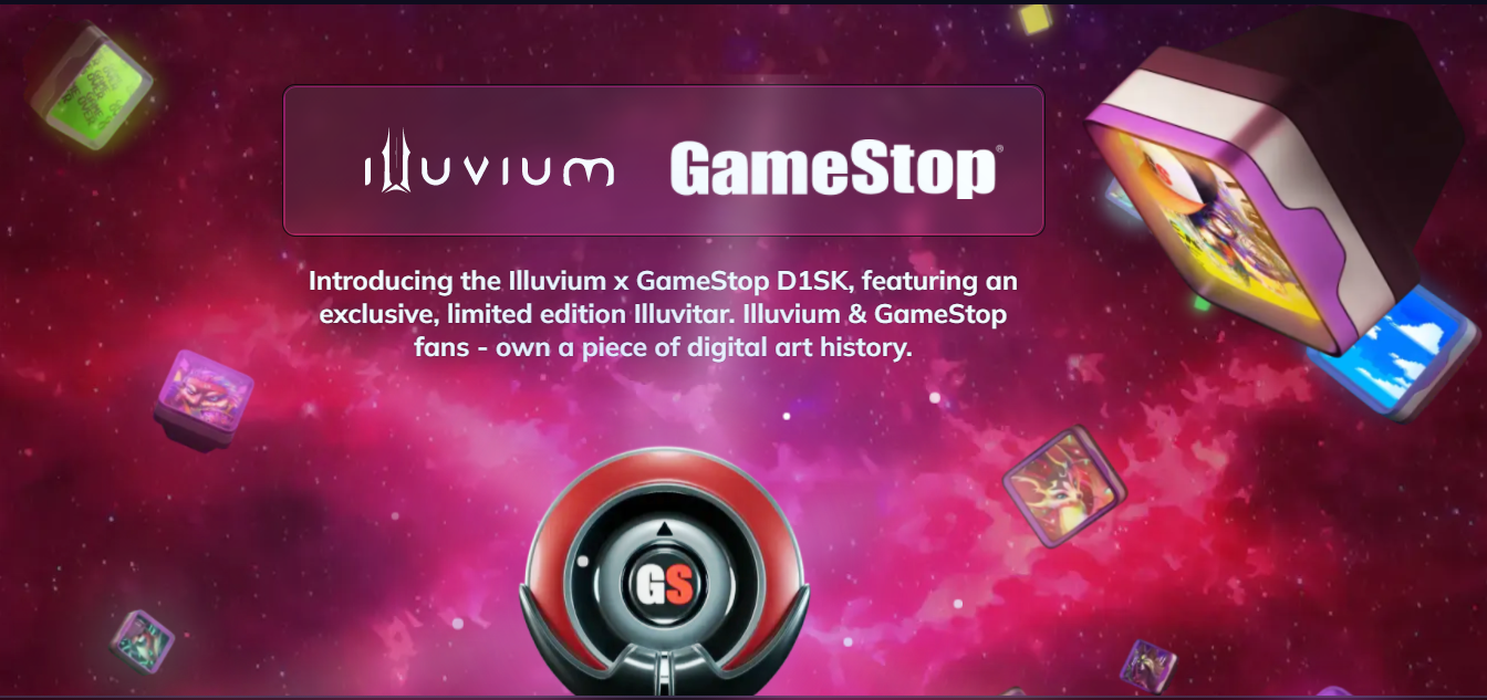 链游Illuvium将与GameStop合作推出“Illuvium x GameStop”D1SK NFT
